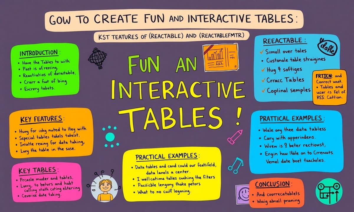 Rで楽しくインタラクティブなテーブルを作る方法：{reactable}と{reactablefmtr}の活用法